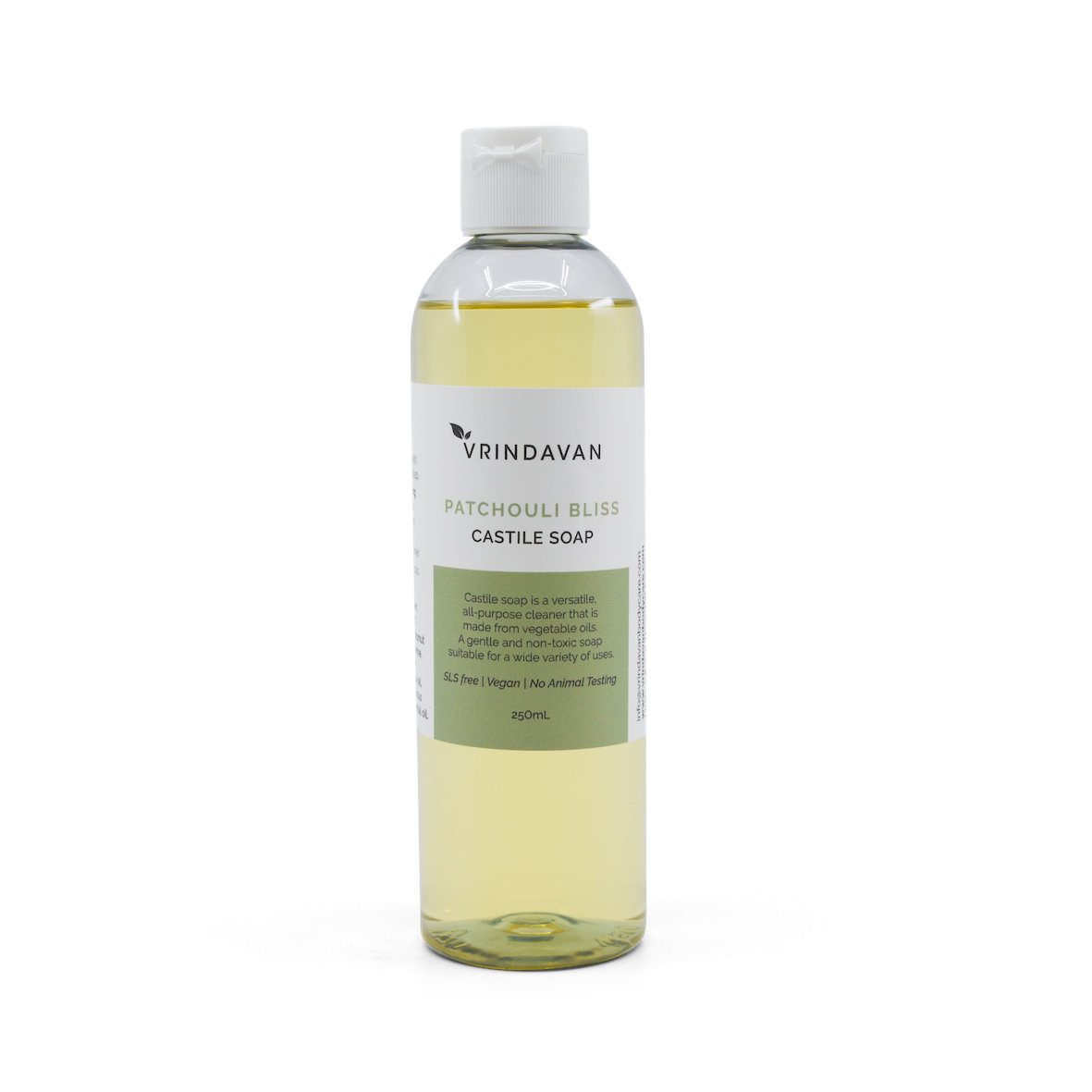 Patchouli Bliss Castile Soap (250ml) – All-Purpose & Vegan – Vrindavan ...