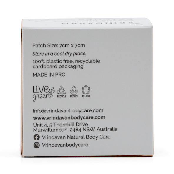 Vrindavan Self-Adhesive Castor Oil Patches | Ayurvedic Cotton Patches ...