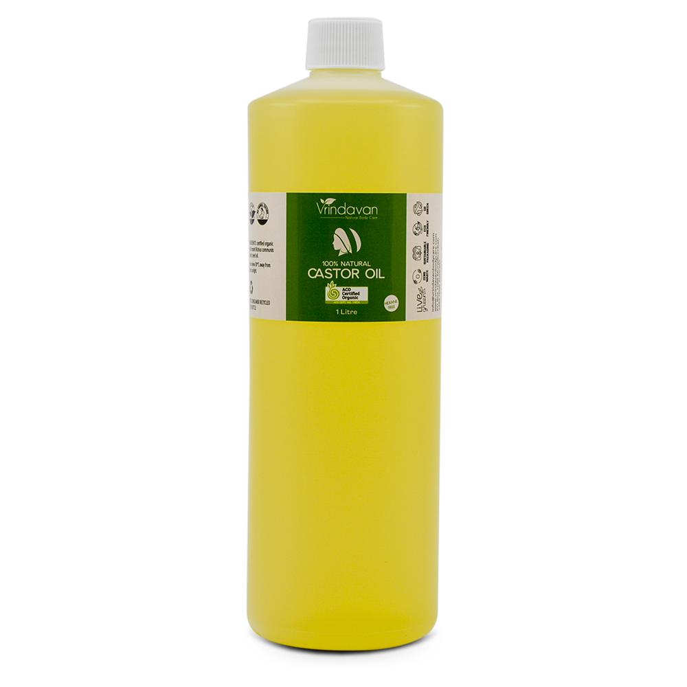 Castor Oil - Certified Organic - 1L - Hexane Free & Cold Pressed ...