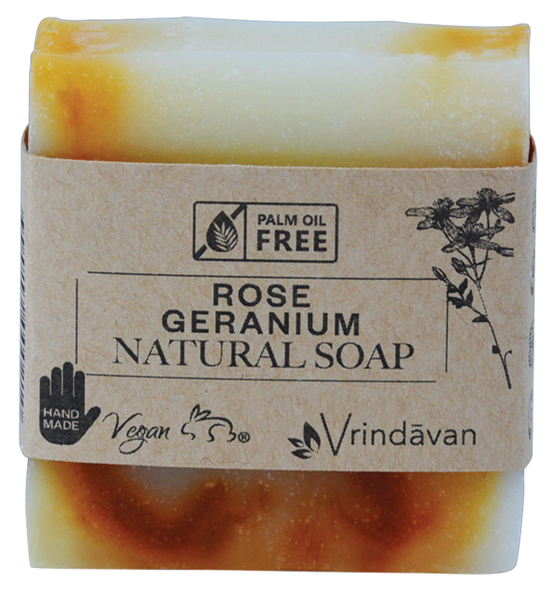 Rose Geranium Artisan Square Soap – Natural & Palm Oil Free – Vrindavan ...